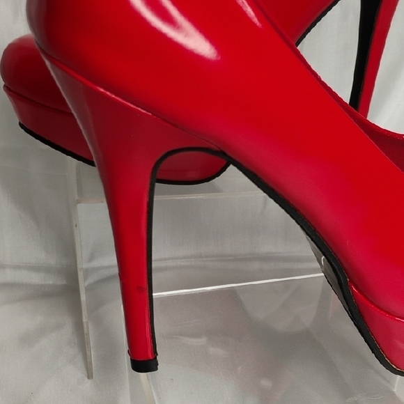Shoes | Elegant Candy Apple Red Platform Heels | Poshmark